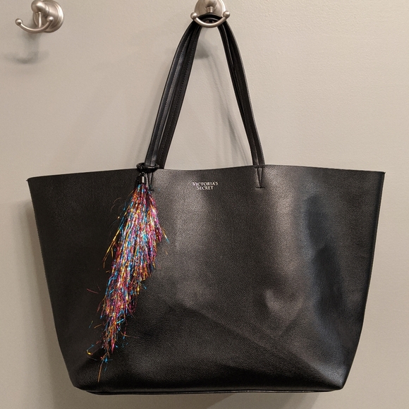 Victoria's Secret | Bags | Black Victorias Secret Large Tote Bag | Poshmark